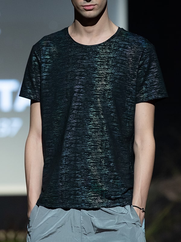 Rainbow iridescent reflective fabric - chinareflective.com