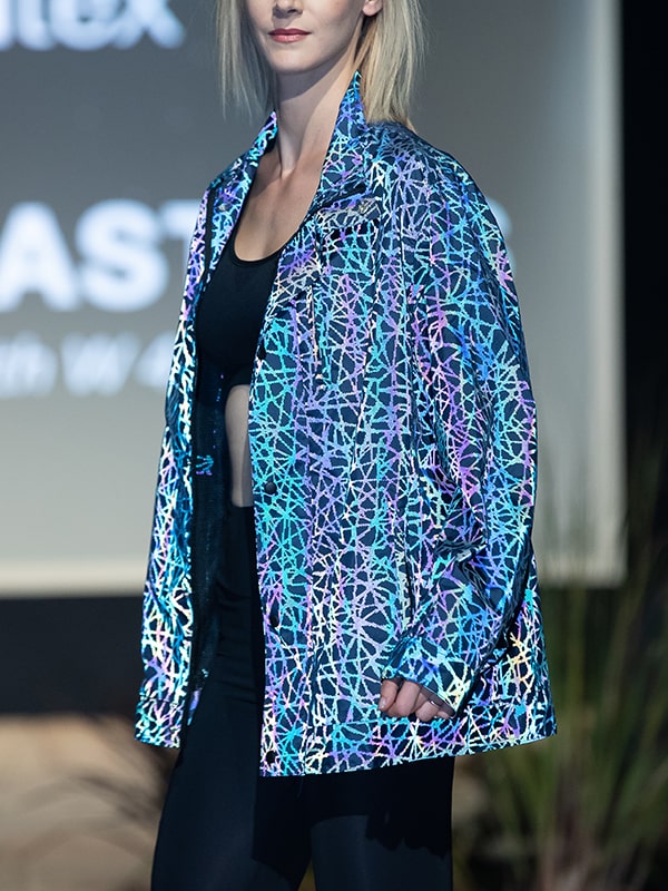 Rainbow iridescent reflective fabric - chinareflective.com